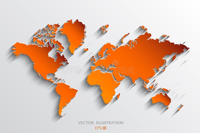 World map. stock vector. Illustration of global, land - 90302804