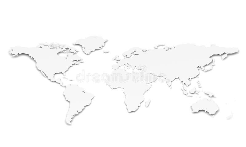 World Map. Paper Shape stock illustration. Illustration of india - 21951366
