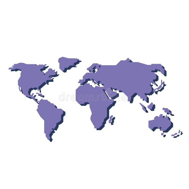 World Map Paper. Vector Illustration. Stock Vector - Illustration of ...