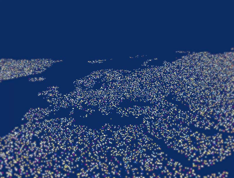 World Map, Particles. Abstract World Map Stock Video - Video of element ...