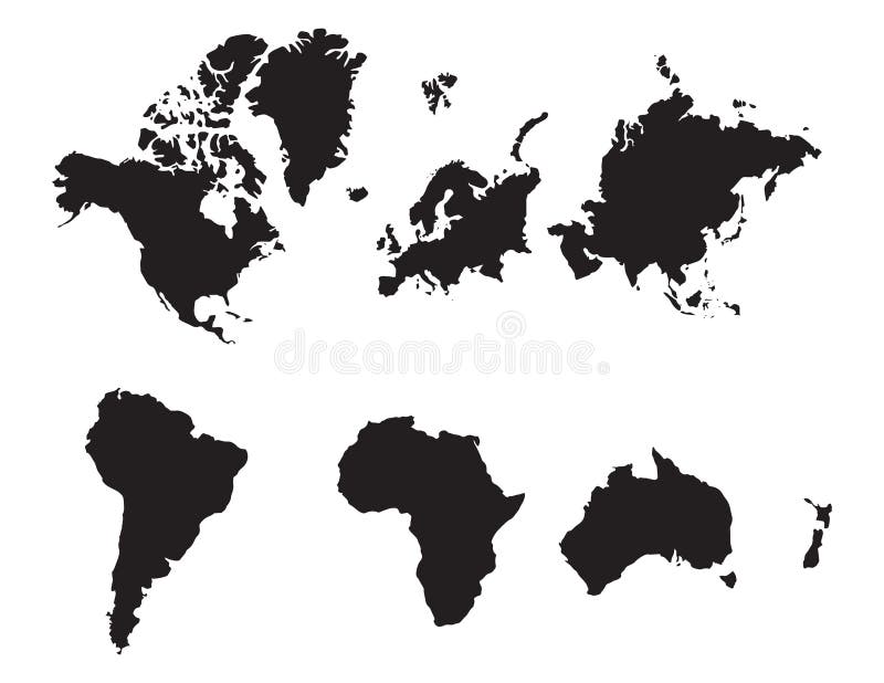 World map parts design stock vector. Illustration of abstract - 169647014