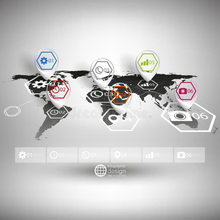 World Map Perspective Vector Stock Illustrations – 5,705 World Map ...