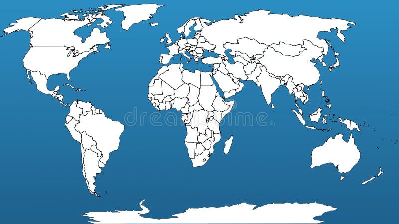 World Map Country Borders Stock Illustrations – 51,692 World Map ...
