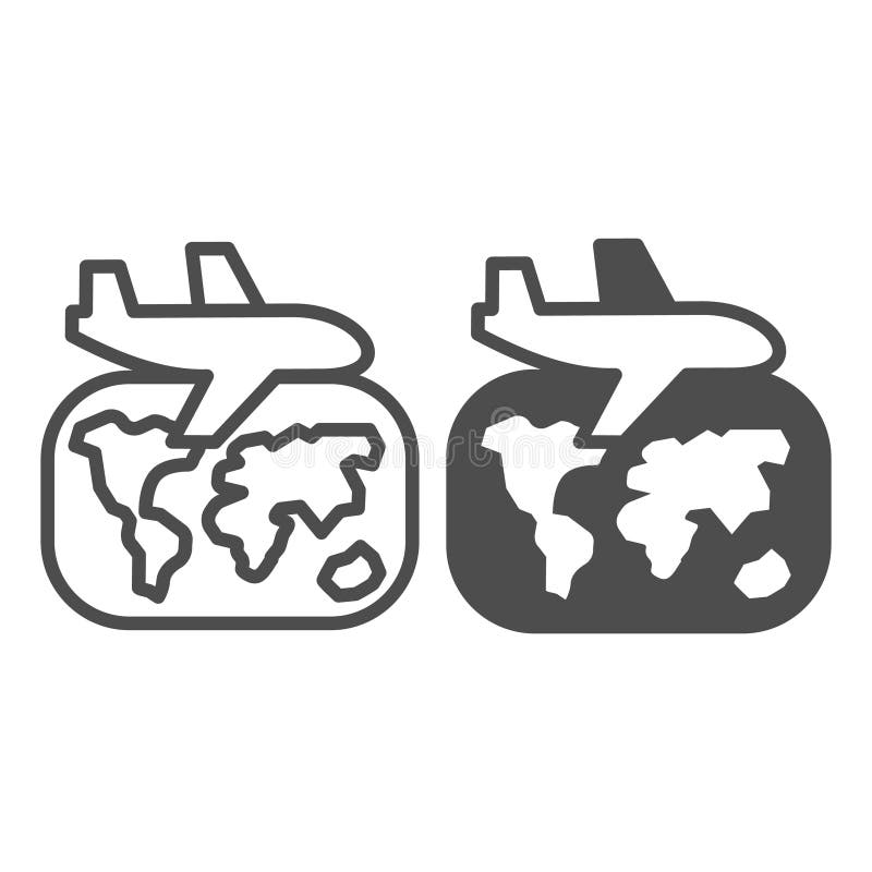 World Map Line Plane Stock Illustrations – 6,652 World Map Line Plane ...