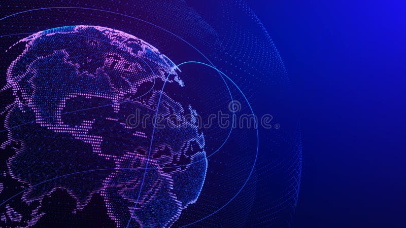 World Map Point. Concept the Global Network Connection Stock ...