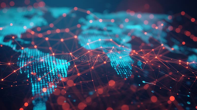 World Map Point and Line Composition Concept of Global Business, Global ...