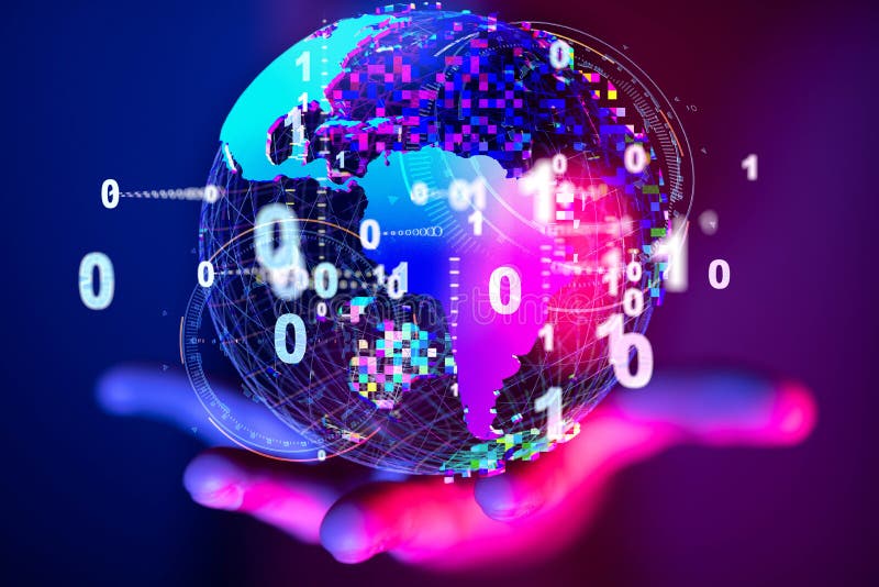 A World Map Point, Line, Composition, Representing the Global Stock ...