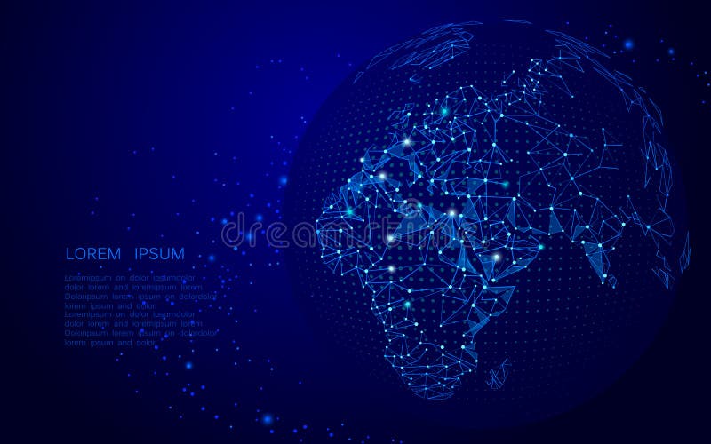 World map point, line stock illustration. Illustration of background ...