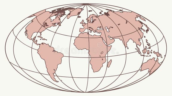 World Map Projection in a Stylized Mercator View for Presentations ...