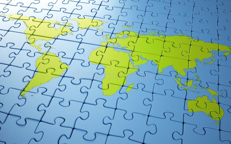 World map puzzle stock photo. Image of direction, information - 10258496