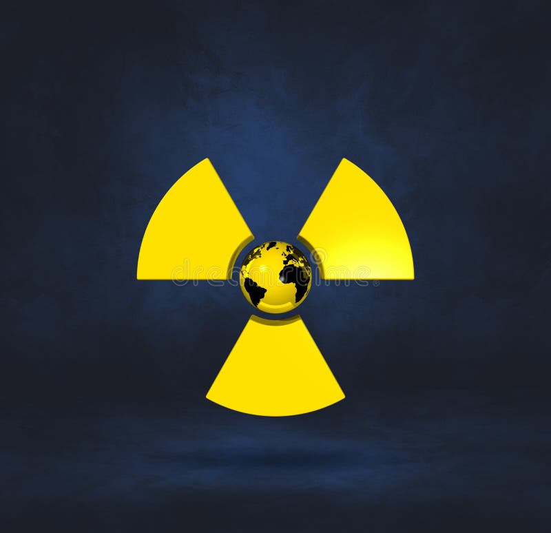 Radioactive world globe stock illustration. Illustration of hazard ...