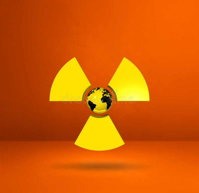 Radioactive world globe stock illustration. Illustration of hazard ...