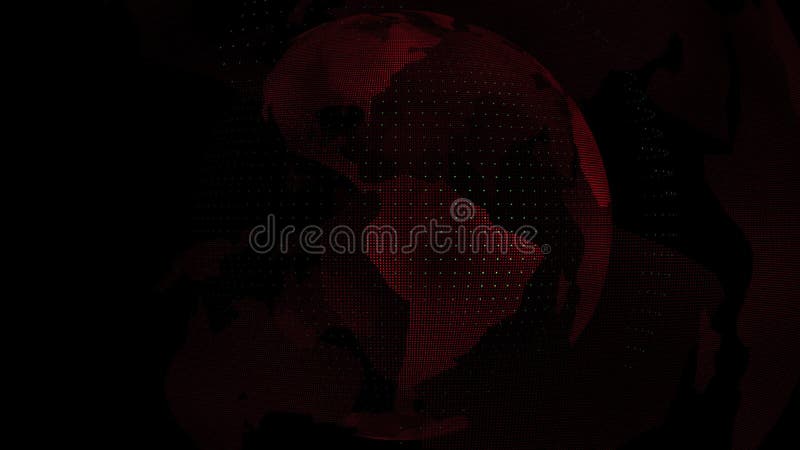 World Map Red Color Transparent Stock Video - Video of round, real ...