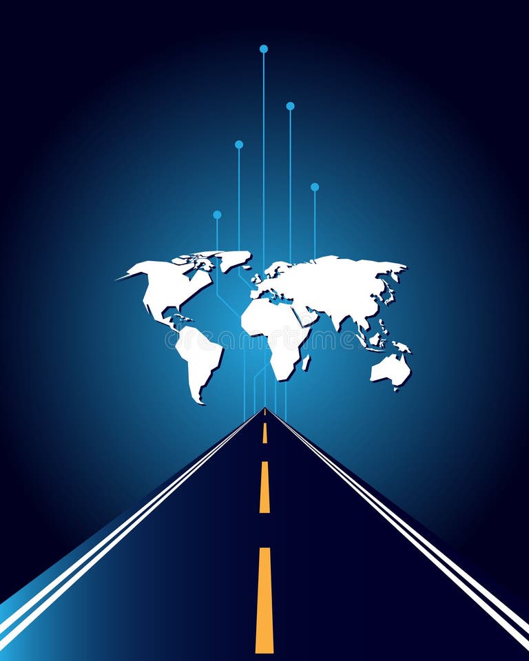 Road World Map Stock Illustrations – 26,057 Road World Map Stock ...