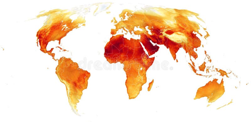 World Map of Satellite Meteorological Cloud Stock Photo - Image of ...