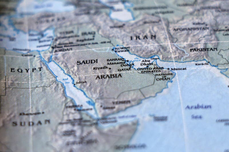 World Map of Saudi Arabia and Yemen Border Stock Photo - Image of ...