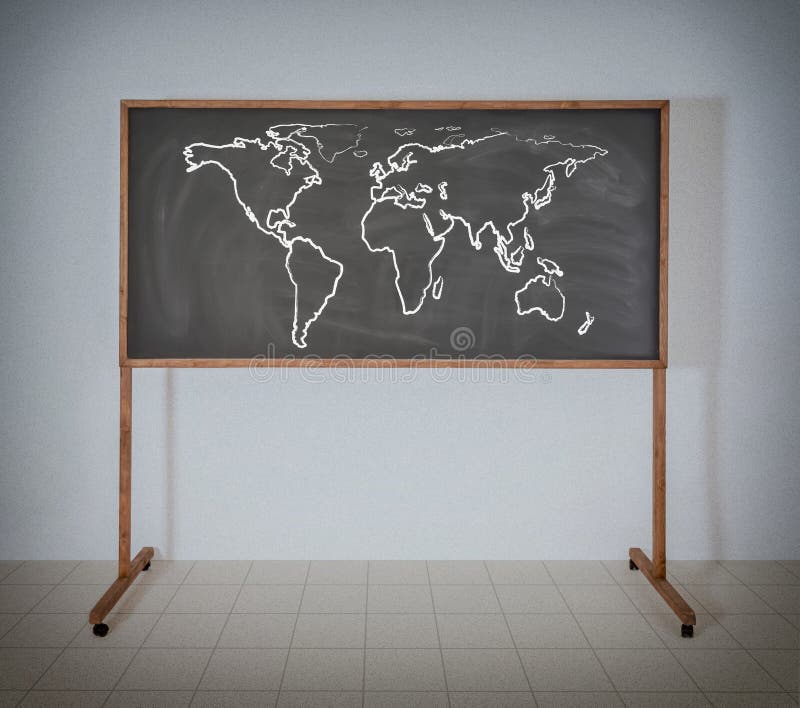 World map stock illustration. Illustration of education - 34633894