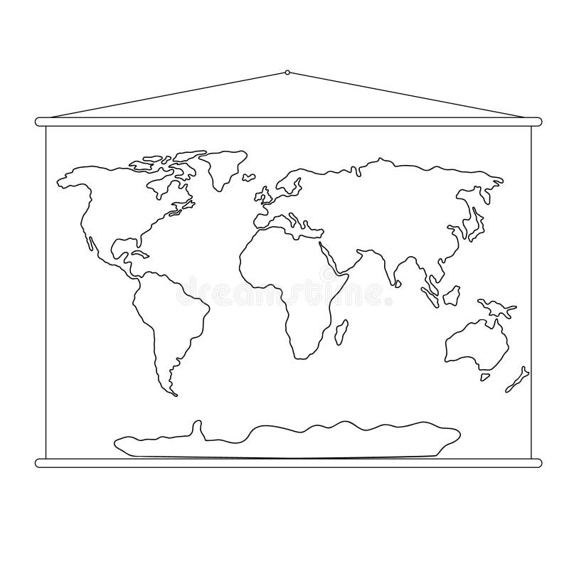 World Map Outline Simple Stock Illustrations – 29,508 World Map Outline ...