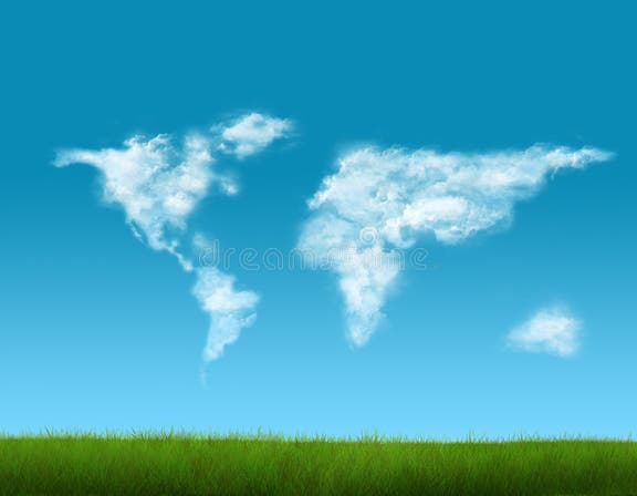 Cloudy World Map Stock Illustrations – 2,011 Cloudy World Map Stock ...