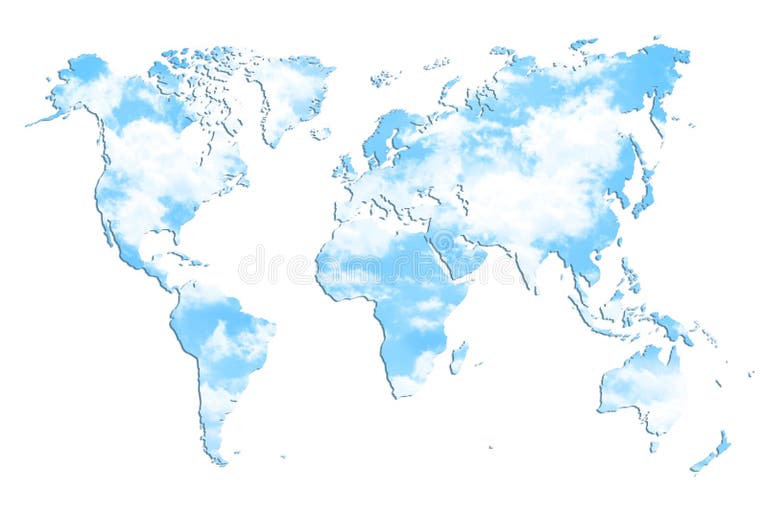 World Map Sky stock image. Image of global, communications - 125921257