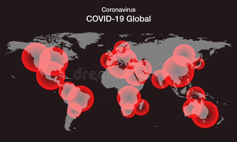 World Map of the Spread of Coronavirus Covid-19. Coronavirus Disease ...