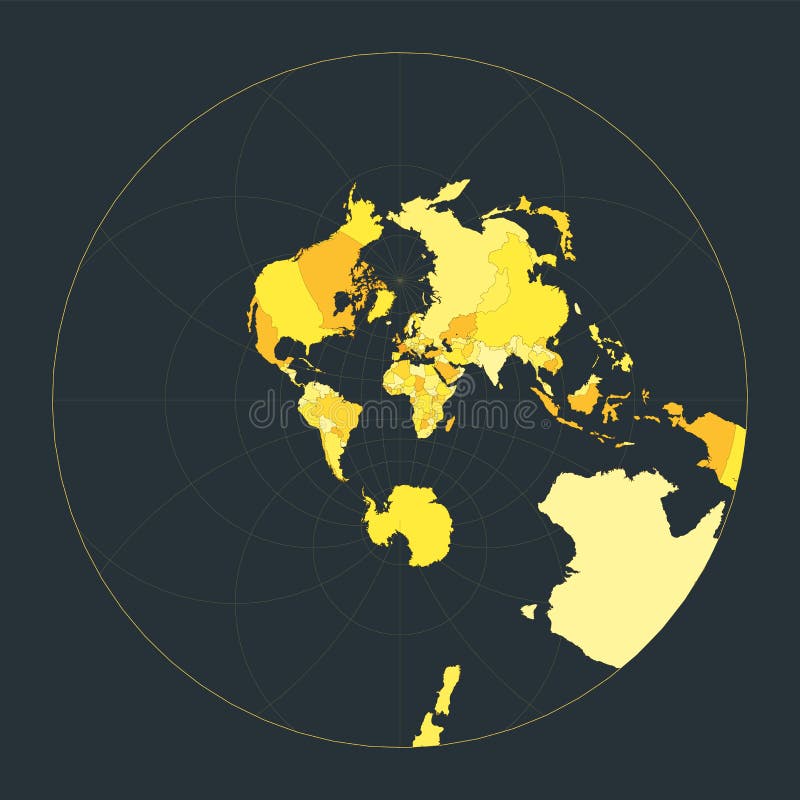 Earth Projection Stereographic Stock Illustrations – 8,913 Earth ...
