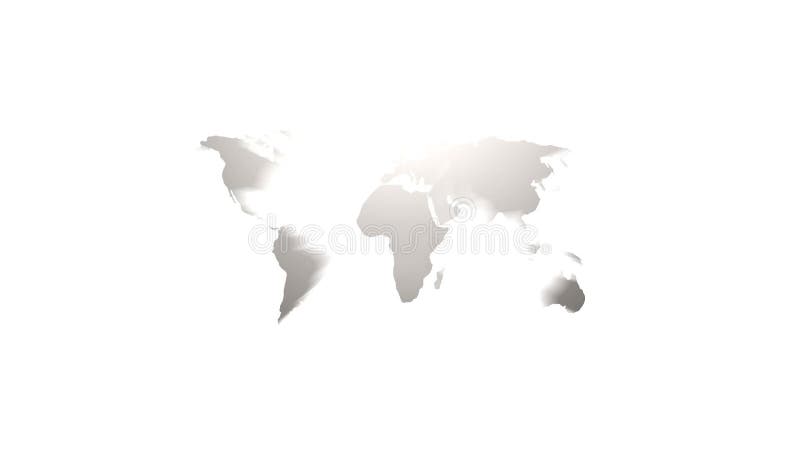 World Map with Strong Light Stock Video - Video of white, silhouette ...