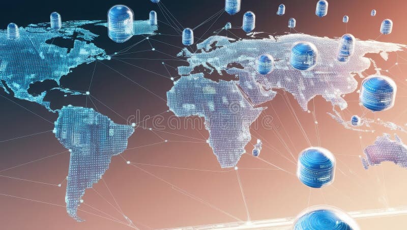 World Map Surrounded by Floating Coins Representing Global Economy and ...