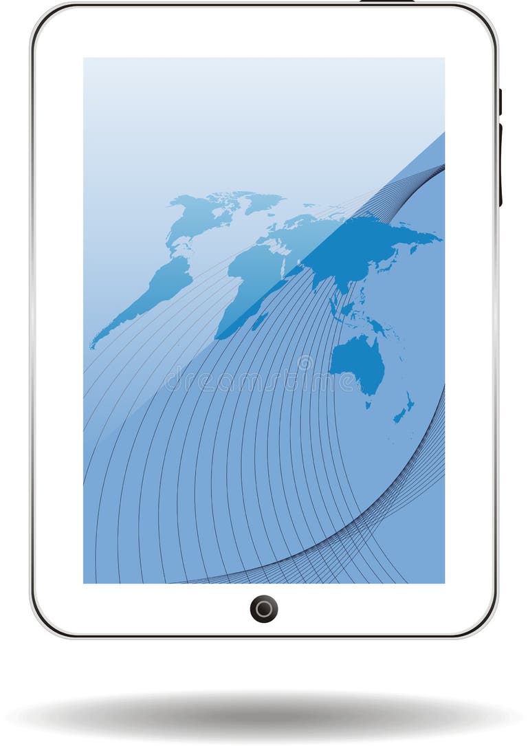 Tablet Screen World Map Stock Illustrations – 2,655 Tablet Screen World ...