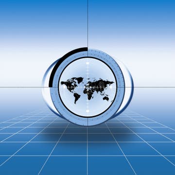 World map target stock illustration. Illustration of space - 9849055