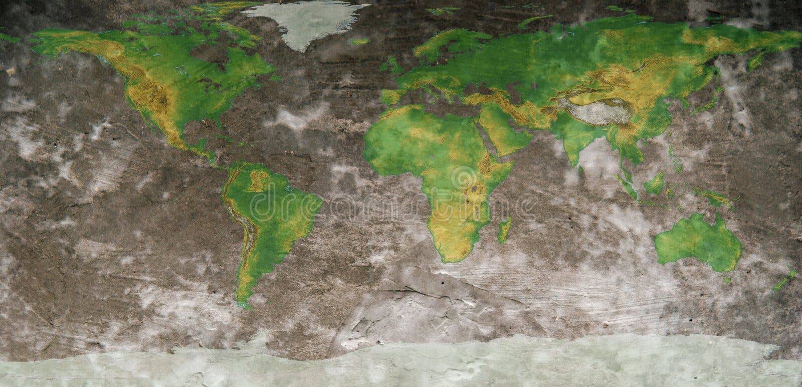 Earth Observatory Explorer Base Map, Earth Flat Atlas. Detailed World ...