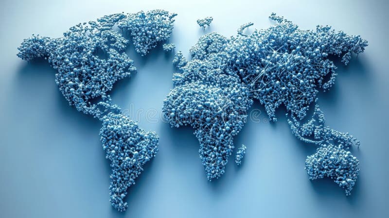 World Map of Tiny People, Visualizing Global Community and ...