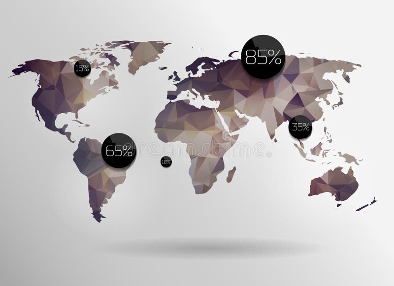 World Map and typography stock vector. Illustration of mountains - 35664759