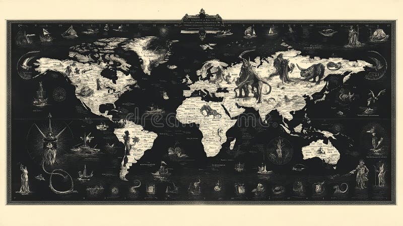 Shadowy World Map Stock Illustrations – 43 Shadowy World Map Stock ...