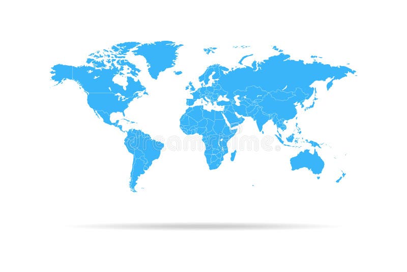 World Map Vector Abstract Illustration Stock Vector - Illustration of ...