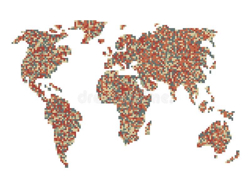 Pixel Art World Map Stock Illustrations – 2,202 Pixel Art World Map ...