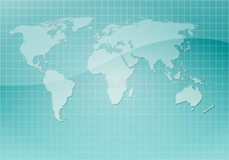 World map mosaic blue stock vector. Illustration of color - 44724479