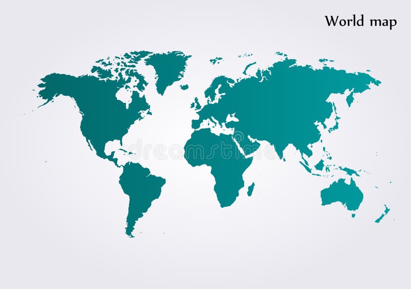 World Map Vector Globe Template for Website, Design, Cover, Annual ...