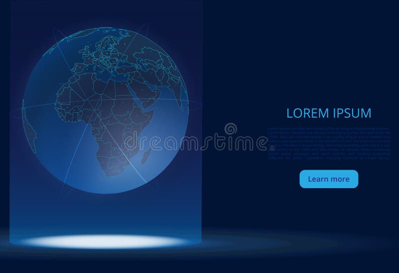 World Map. a Vector Image of a Global Map in the Shape of Countries of ...