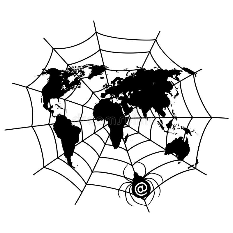 Map Spider Web World Stock Illustrations – 241 Map Spider Web World ...