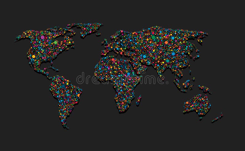 World Map Vector Template, Worldwide Info Graphic Stock Vector ...