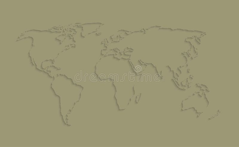 World Map Vector Template, Worldwide Info Graphic Stock Vector ...