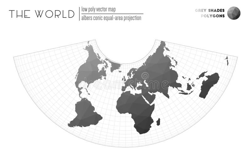 World Map with Vibrant Triangles. Stock Vector - Illustration of ...