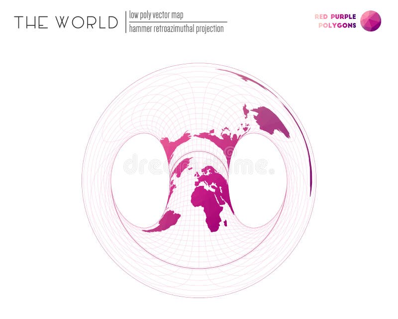 World Map with Vibrant Triangles. Stock Vector - Illustration of growth ...