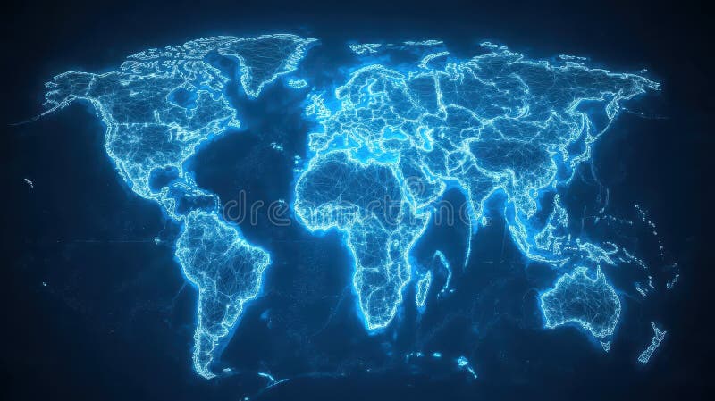World Map Wallpaper Design, Global View for Backgrounds with Unique ...