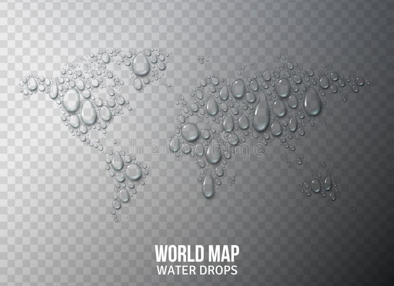 Water Drops. Vector Illustration. Rainy Day Stock Vector - Illustration ...