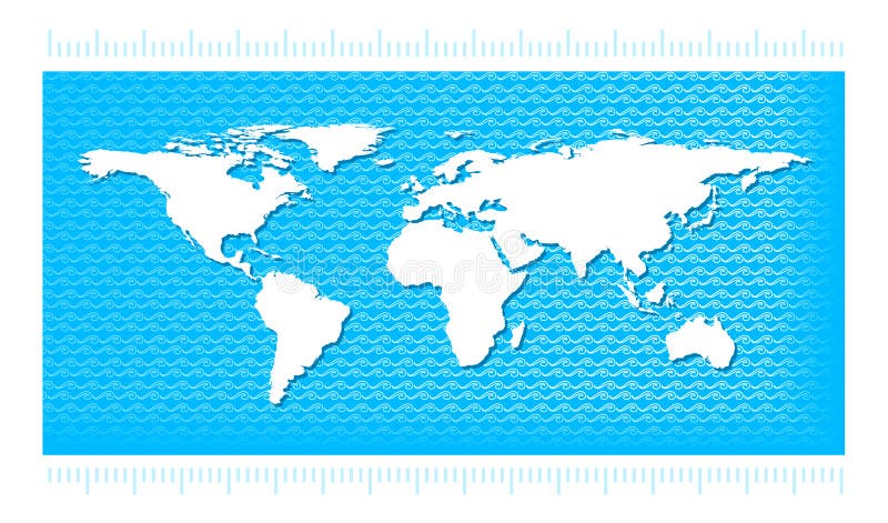 World Map with water waves stock vector. Illustration of striped - 29482088