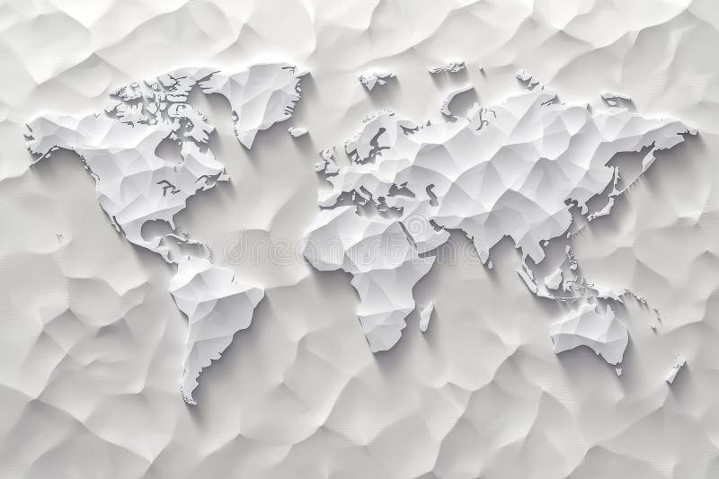 World Map with White Background Showing Continents and Globe Design ...