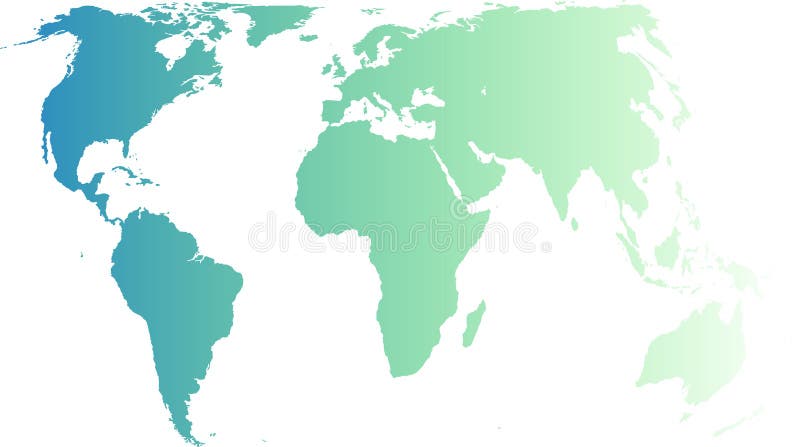World Map with White Background Vector Stock Vector - Illustration of ...