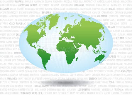 Oval World Map Stock Illustrations – 702 Oval World Map Stock ...